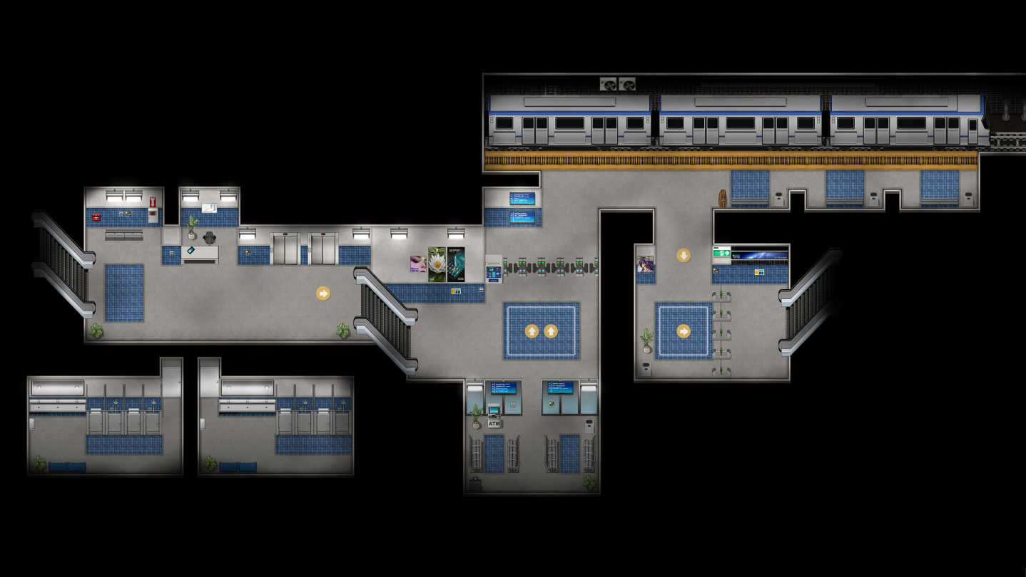 RPG Maker MV - KR Transportation Station - Subway and Train Tileset ...