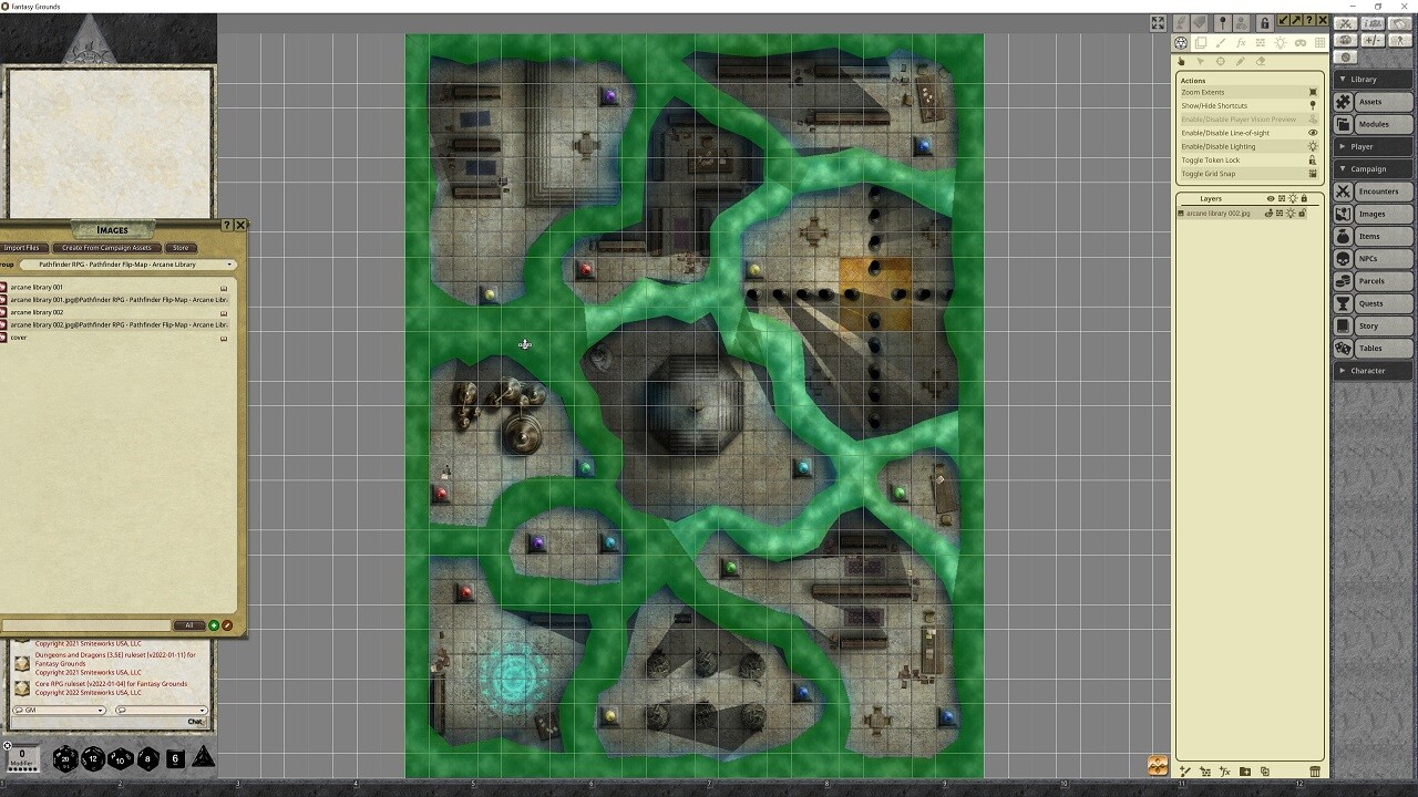 Fantasy Grounds - Pathfinder RPG - Pathfinder Flip-Mat - Arcane Library ...