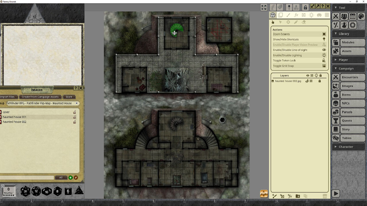 Fantasy Grounds - Pathfinder RPG - Pathfinder Flip-Mat Haunted House on ...