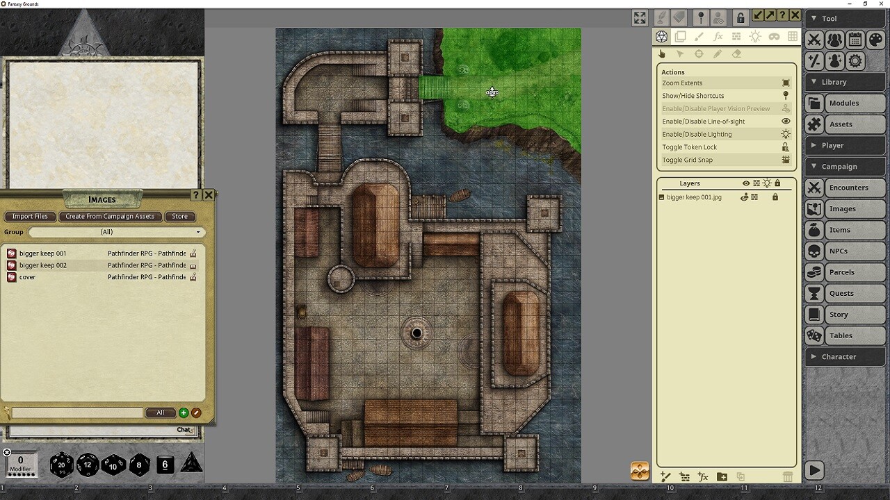 Fantasy Grounds - Pathfinder RPG - Pathfinder Flip-Mat - Bigger Keep on ...