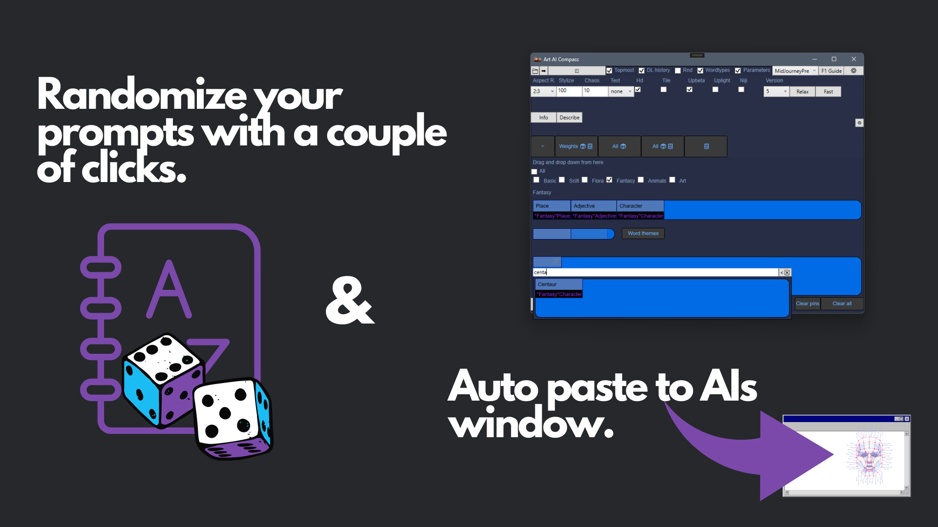 Art AI Compass: Prompt Randomizer & Manager on Steam