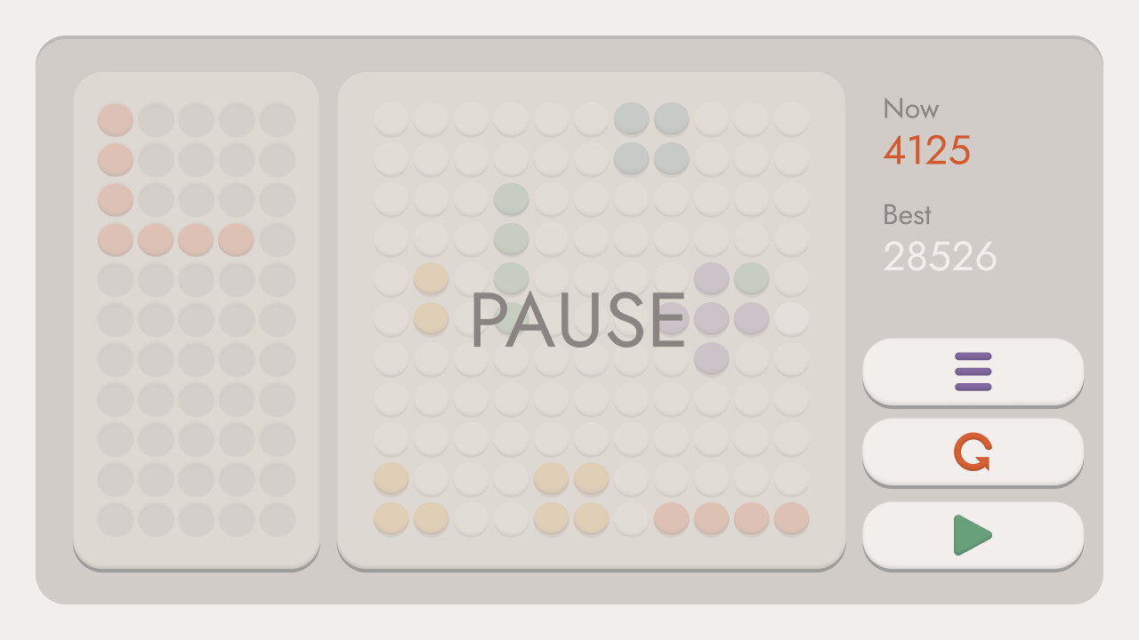 Dots in line on Steam