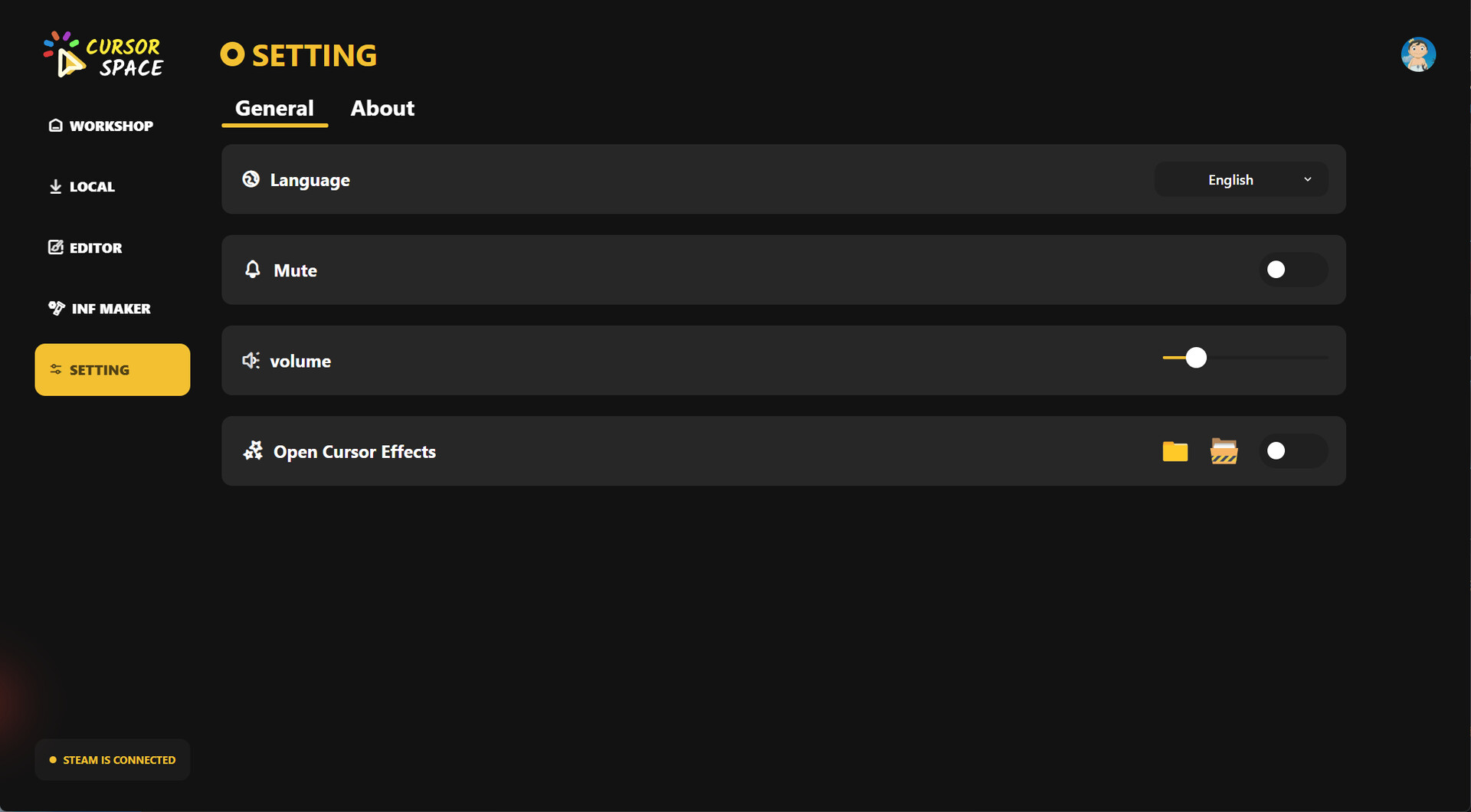 Cursor Space on Steam
