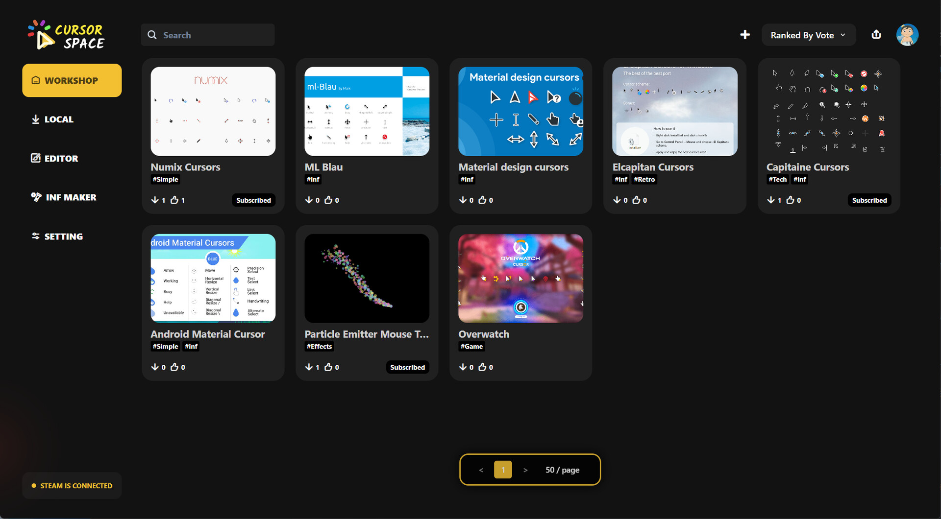 Cursor Space on Steam