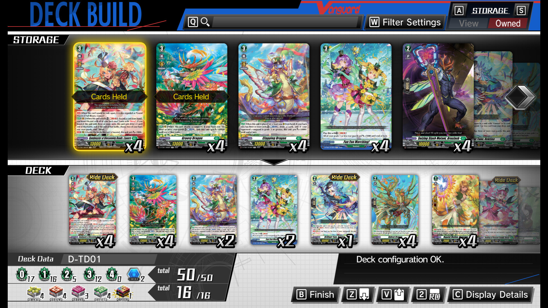 Cardfight!! Vanguard DD: Additional Deck [D-TD01]: Urara Haneyama -Bandmaster of Blossoming ...