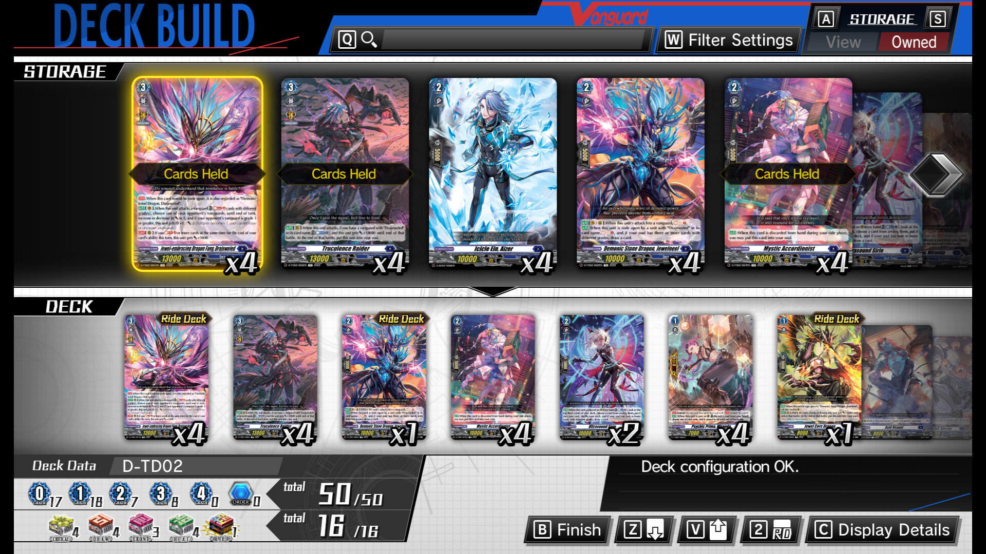 Cardfight!! Vanguard DD: Additional Deck [D-TD02]: Michiru Hazama -Demonic Jewel Dragon of the ...