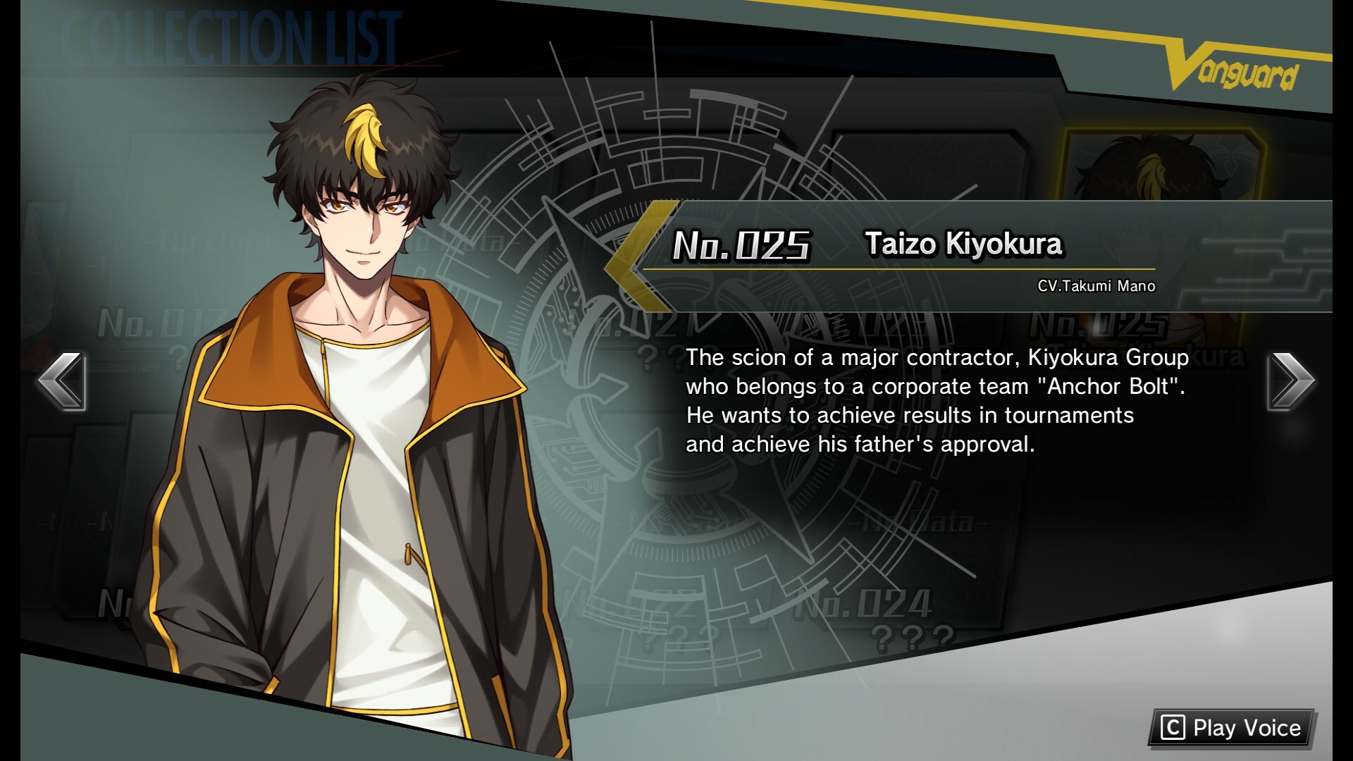 Cardfight!! Vanguard DD: Character Set 06: TAIZO KIYOKURA on Steam