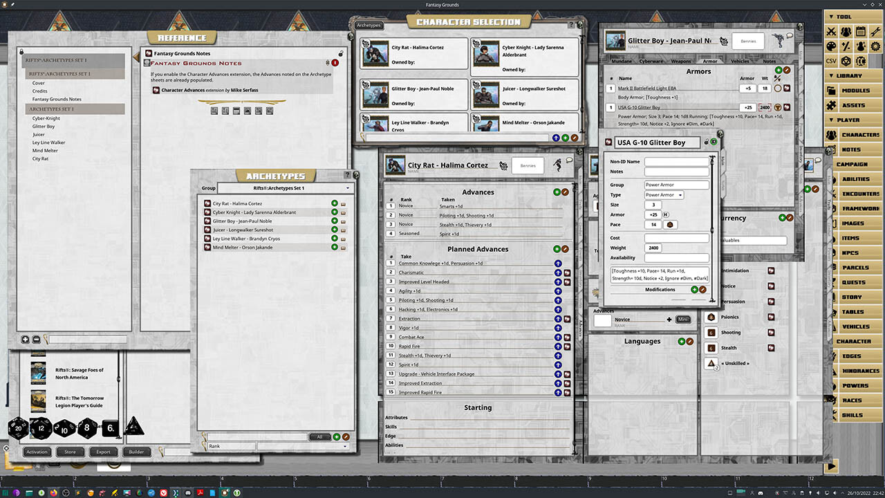 Fantasy Grounds - Savage Rifts(R): The Tomorrow Legion Archetypes - Set ...