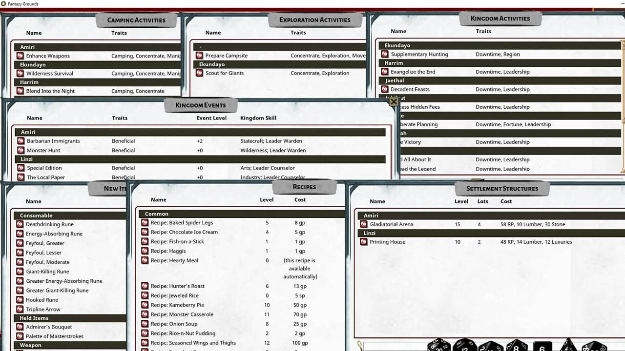 Fantasy Grounds - Pathfinder 2 RPG - Kingmaker Companion Guide on Steam