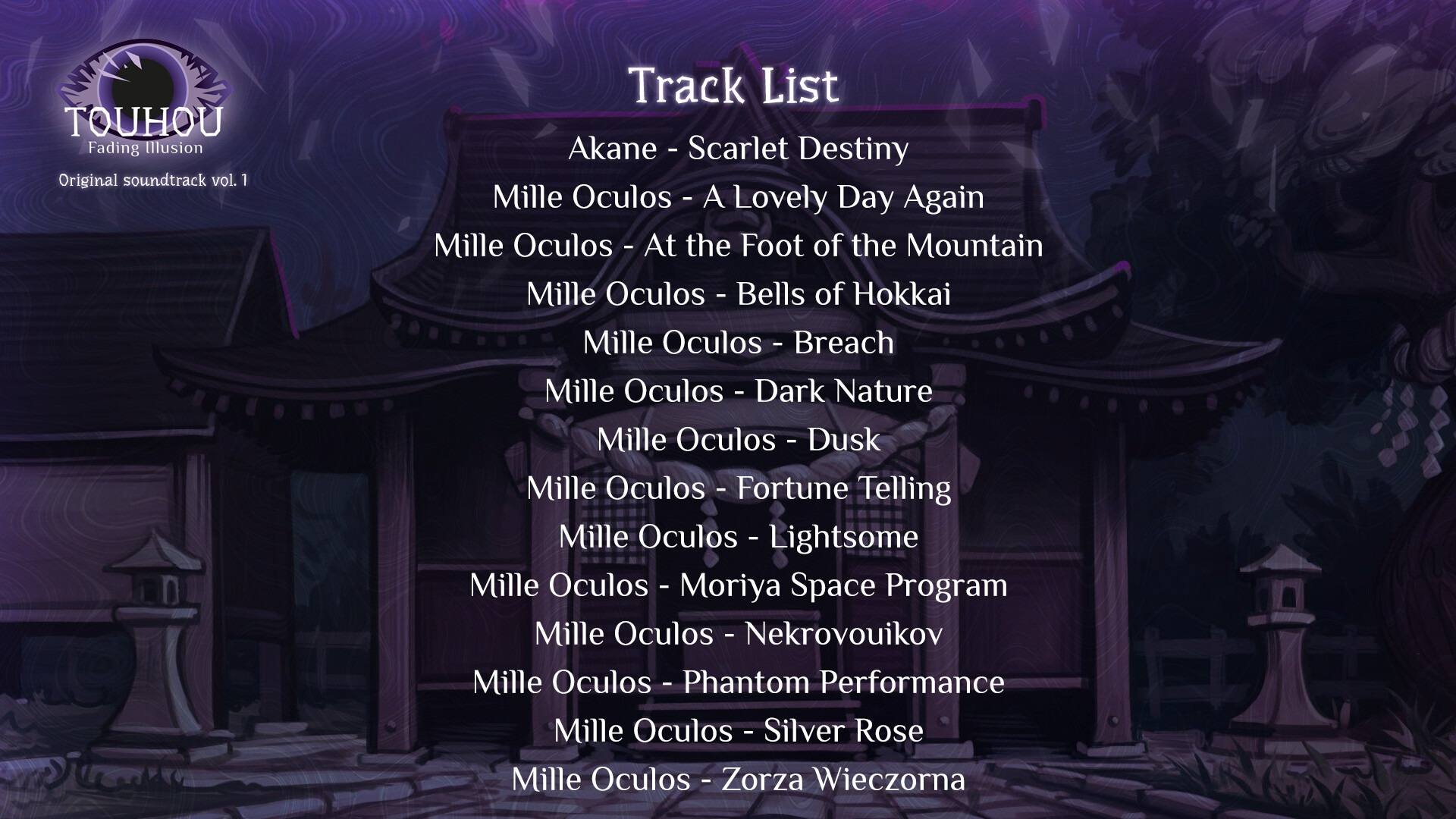 Touhou: Fading Illusion OST vol.1 on Steam