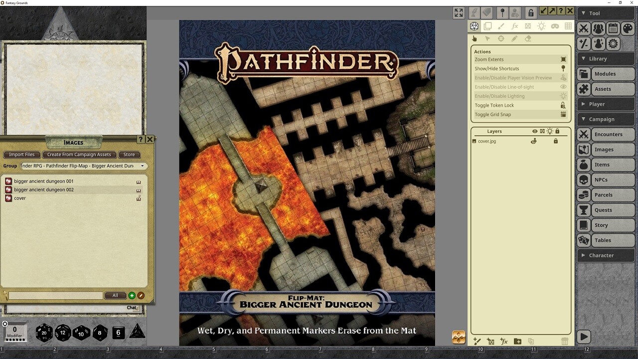 Fantasy Grounds - Pathfinder RPG - Pathfinder Flip-Mat: Bigger Ancient ...