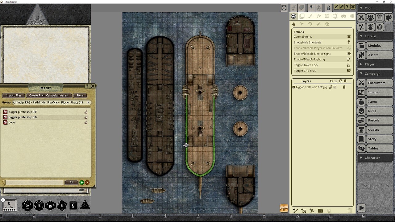 Fantasy Grounds - Pathfinder RPG - Pathfinder Flip-Mat: Bigger Pirate ...