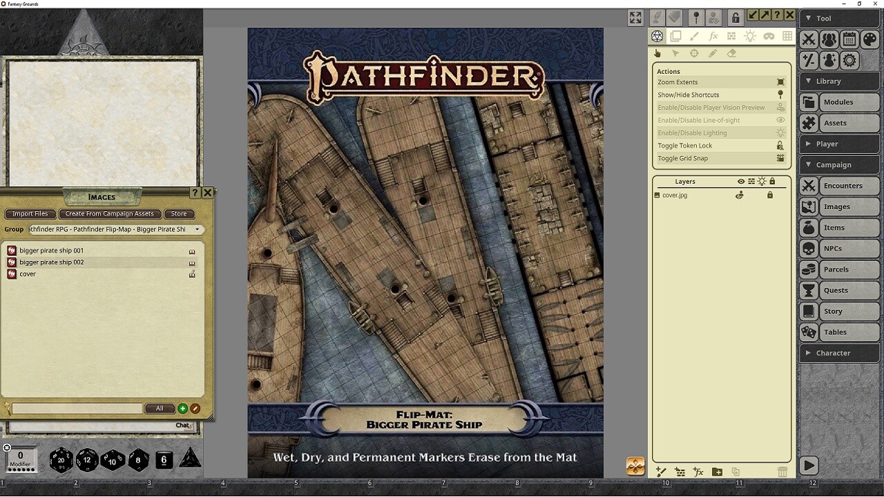 Fantasy Grounds - Pathfinder RPG - Pathfinder Flip-Mat: Bigger Pirate ...
