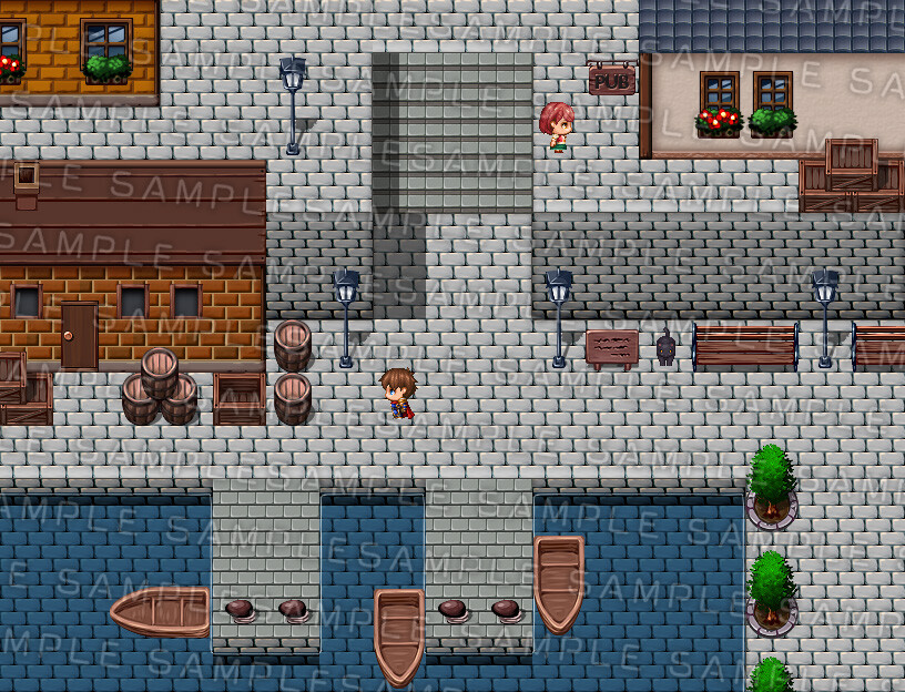 RPG Maker MZ - Krachware Fantasy Town Exterior Tileset on Steam