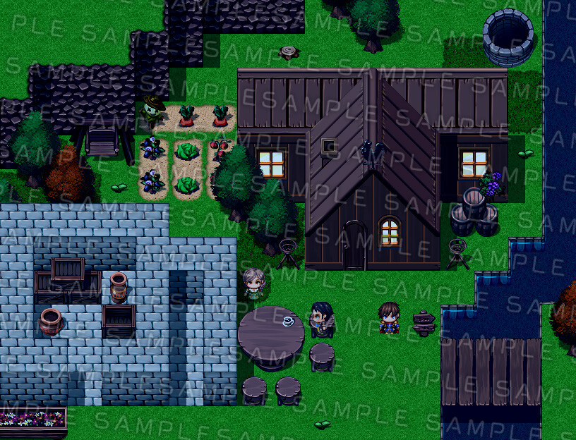 RPG Maker MZ - Krachware Fantasy Town Exterior Tileset on Steam
