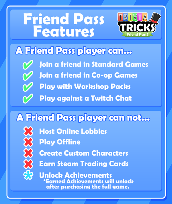 Trivia Tricks Friend Pass on Steam