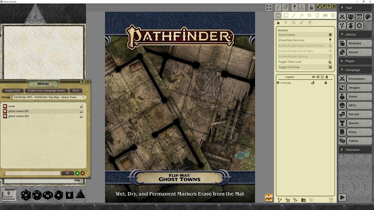 Fantasy Grounds - Pathfinder RPG - Pathfinder Flip-Mat: Ghost Towns on ...