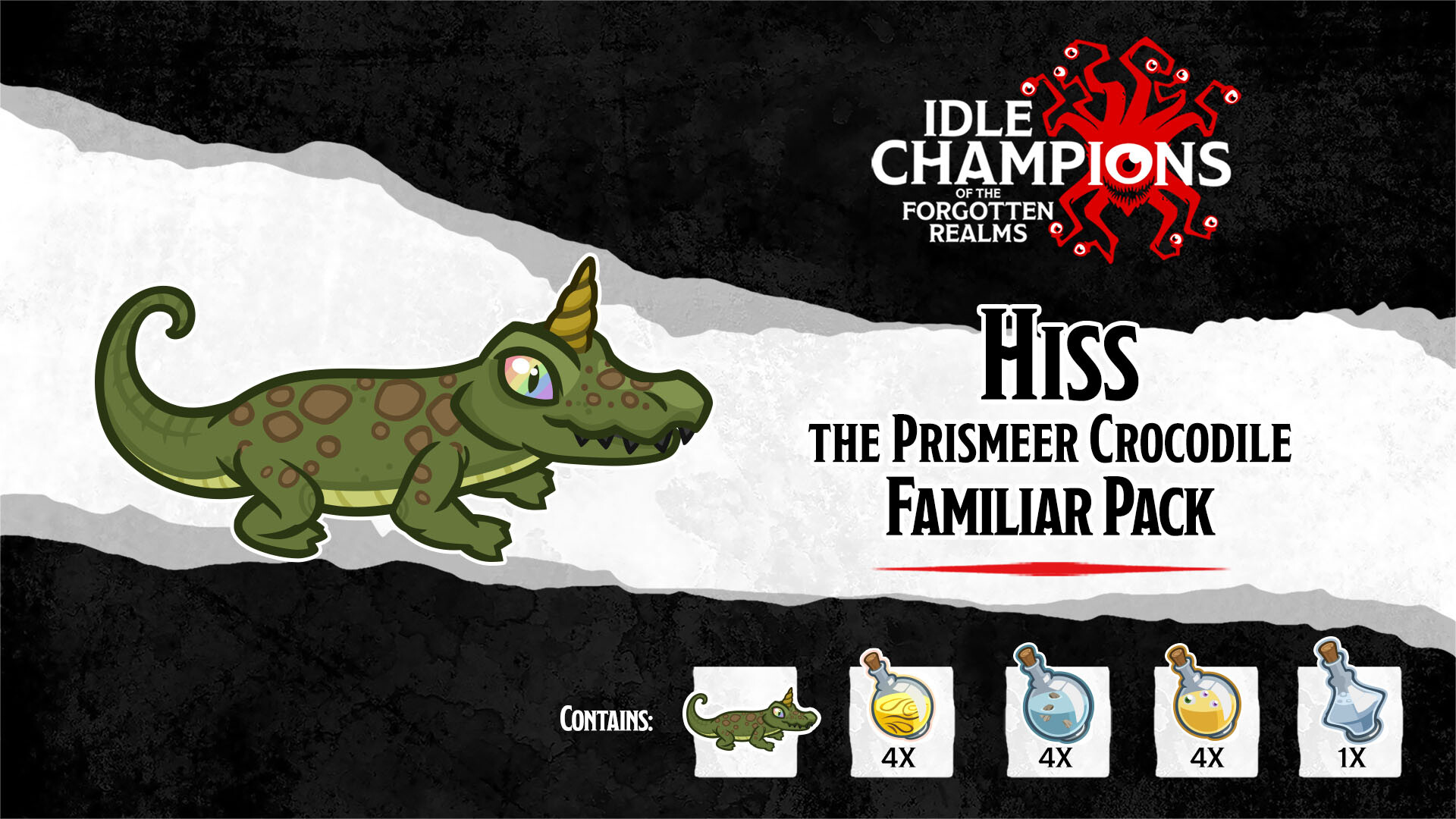 Steam의 Idle Champions - Hiss the Prismeer Crocodile Familiar Pack