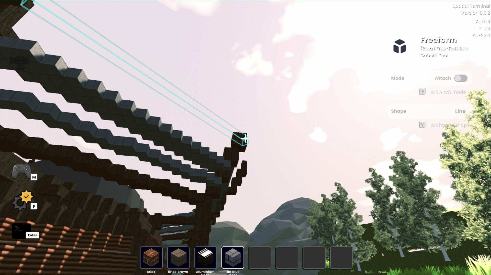 Steam의 Spatial Terminal: Craft Infinite Open Worlds