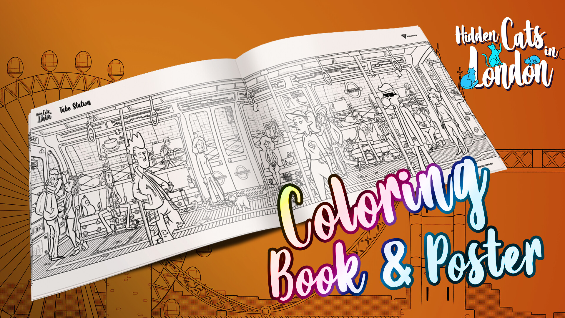 Sparen Sie 10% bei Hidden Cats in London - Printable PDF Coloring Book ...