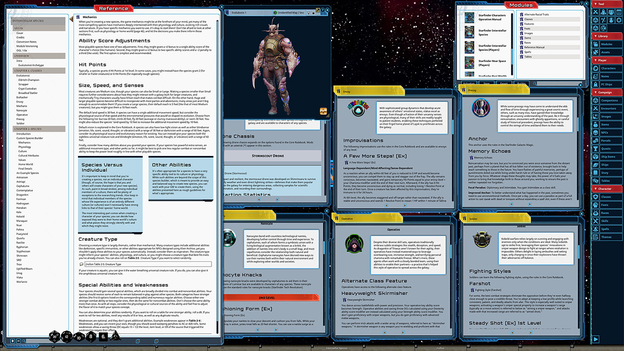 Fantasy Grounds - Starfinder RPG - Interstellar Species Screenshots ...