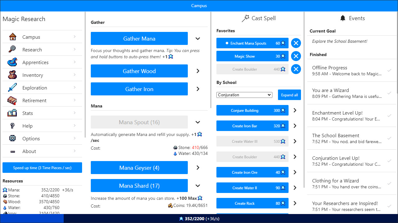 Magic Research on Steam