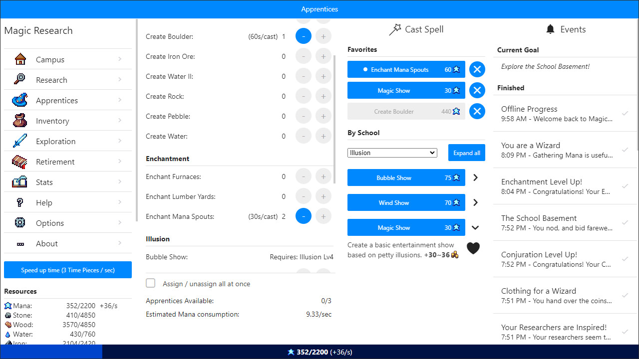 Magic Research on Steam