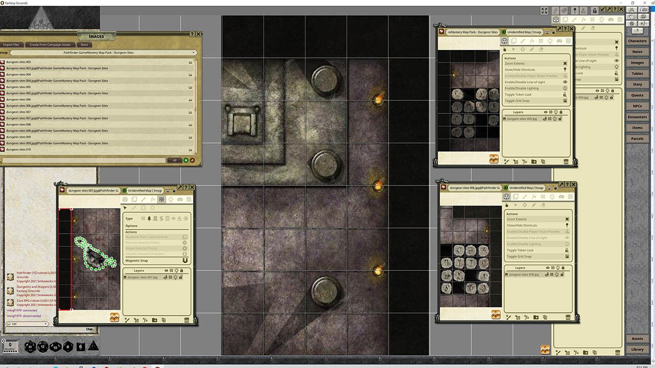 Fantasy Grounds - Pathfinder RPG - GameMastery Map Pack: Dungeon Sites ...