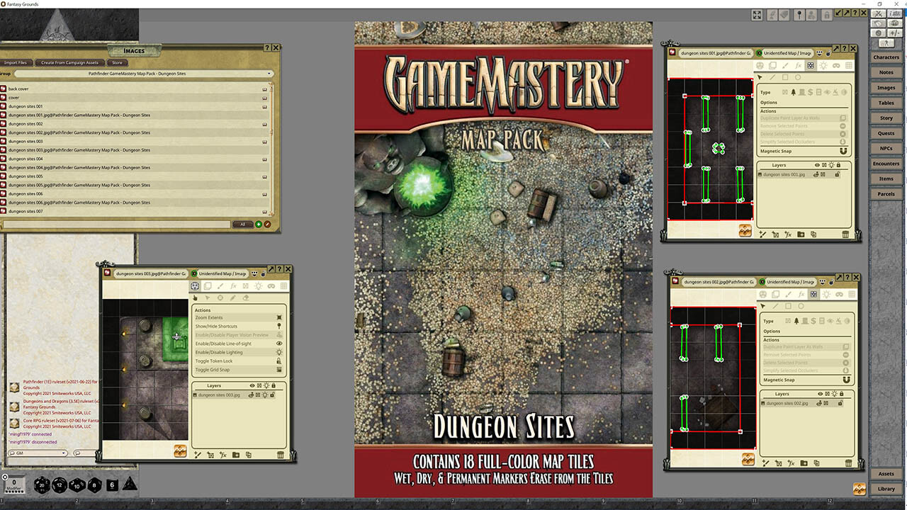 Fantasy Grounds - Pathfinder RPG - GameMastery Map Pack: Dungeon Sites ...
