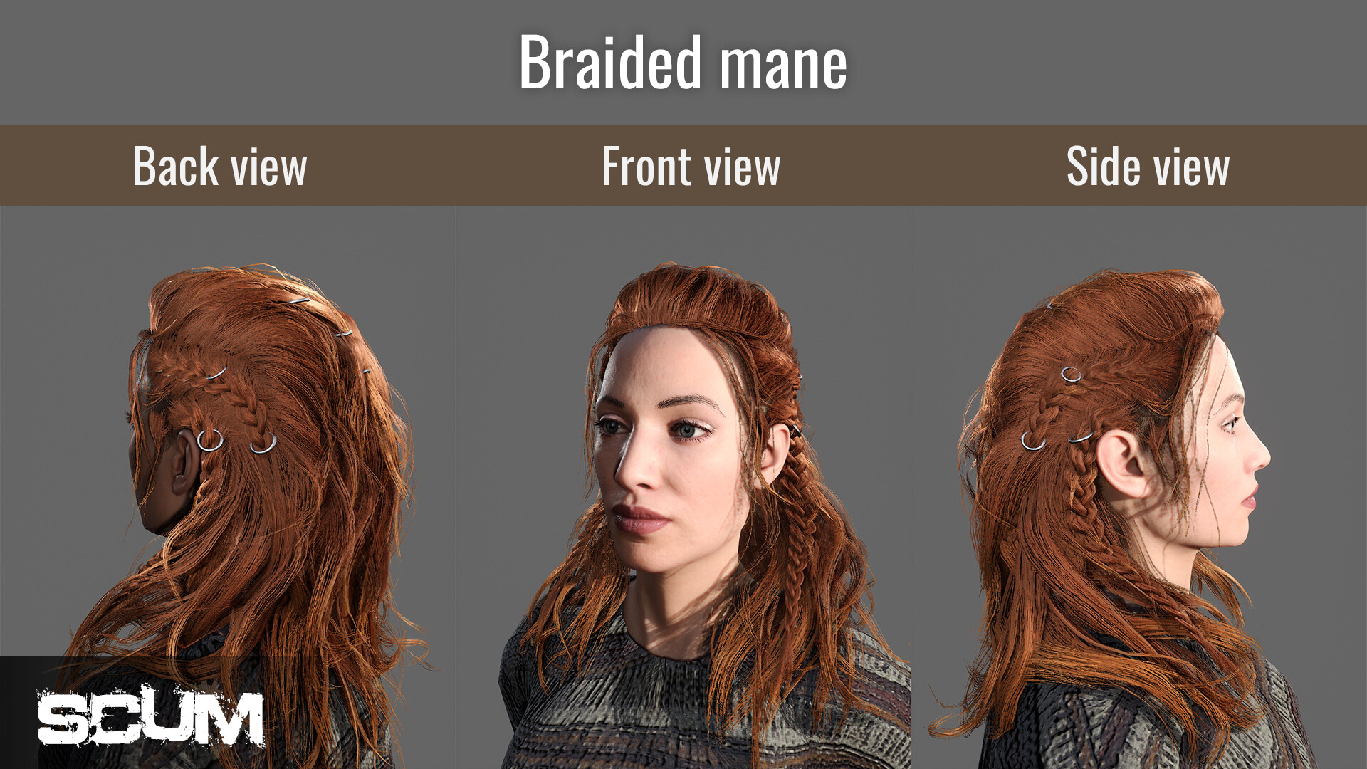 SCUM Hair Deluxe 1 · SCUM Female Hair Pack Screenshots · SteamDB
