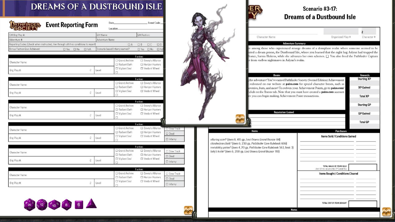 Fantasy Grounds - Pathfinder 2 RPG - Pathfinder Society Scenario #3-17: Dreams of a Dustbound ...