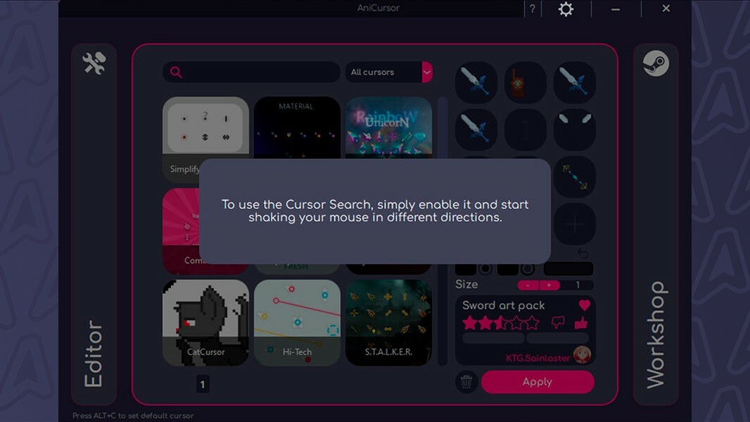 AniCursor on Steam