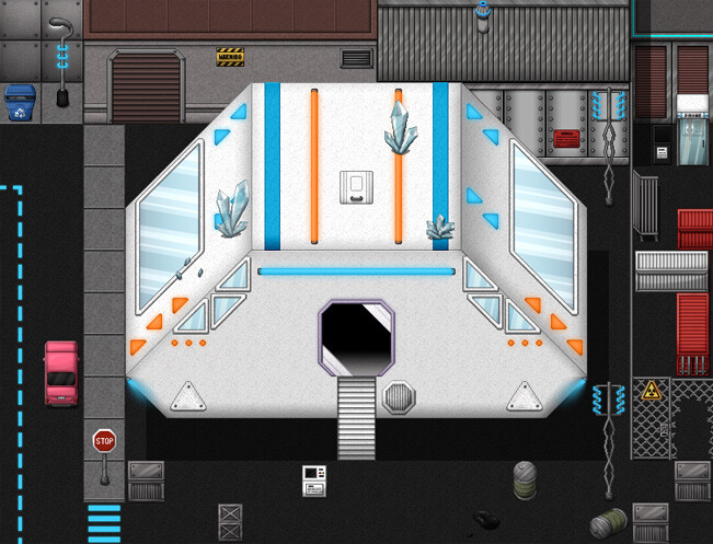 RPG Maker MV - Sci-Fi and Modern Tileset - Exterior på Steam