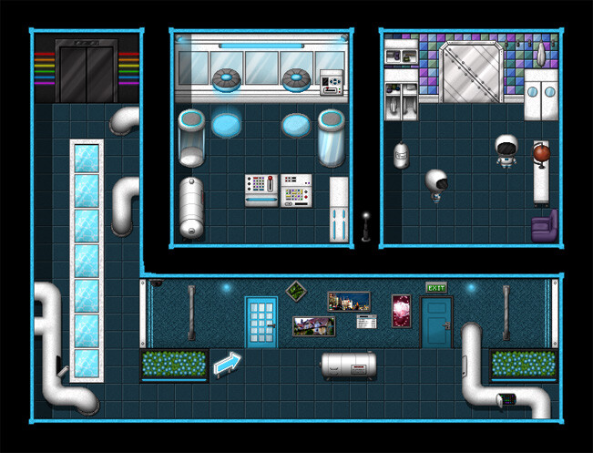 RPG Maker MZ - Sci-Fi and Modern Tileset - Interior on Steam
