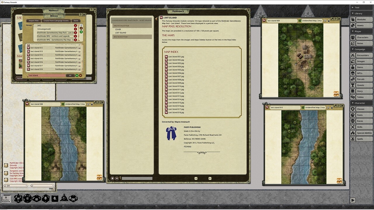 Fantasy Grounds - Pathfinder RPG - GameMastery Map Pack: Lost Island on ...