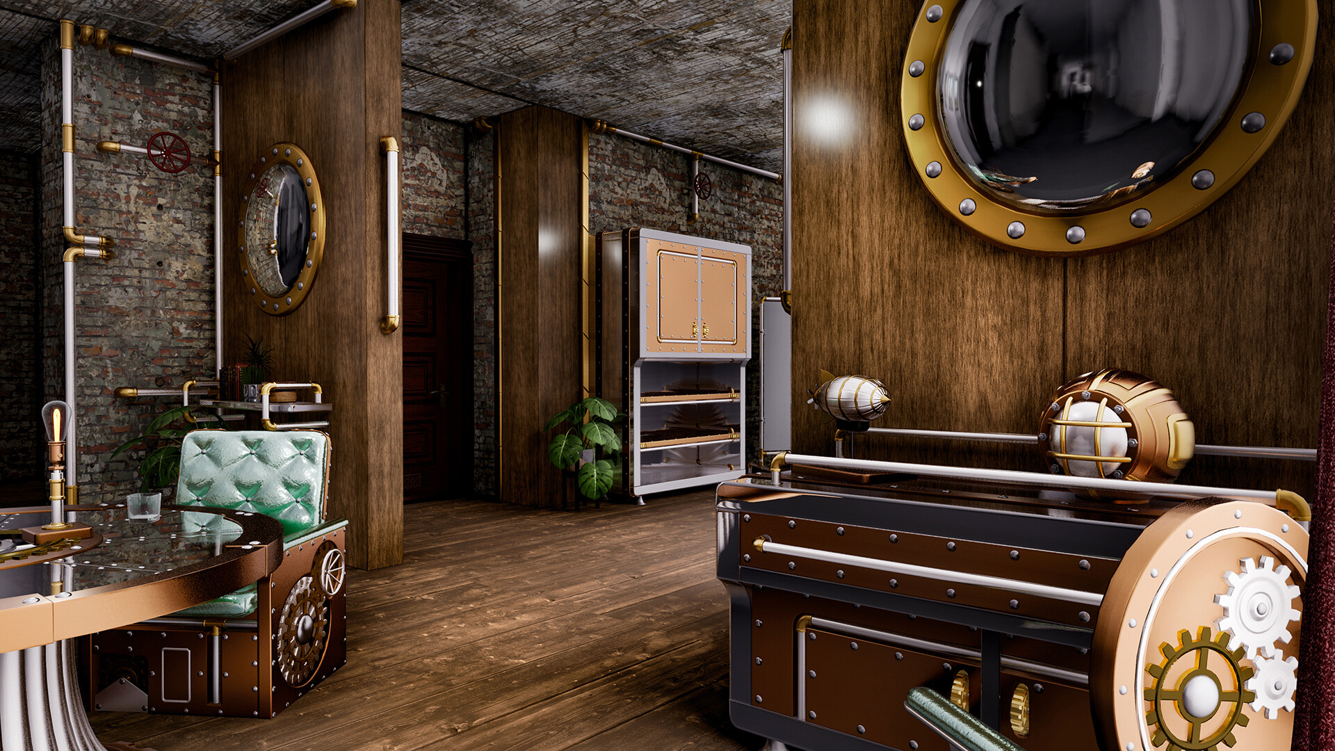 Steampunk Interior Design Bedroom