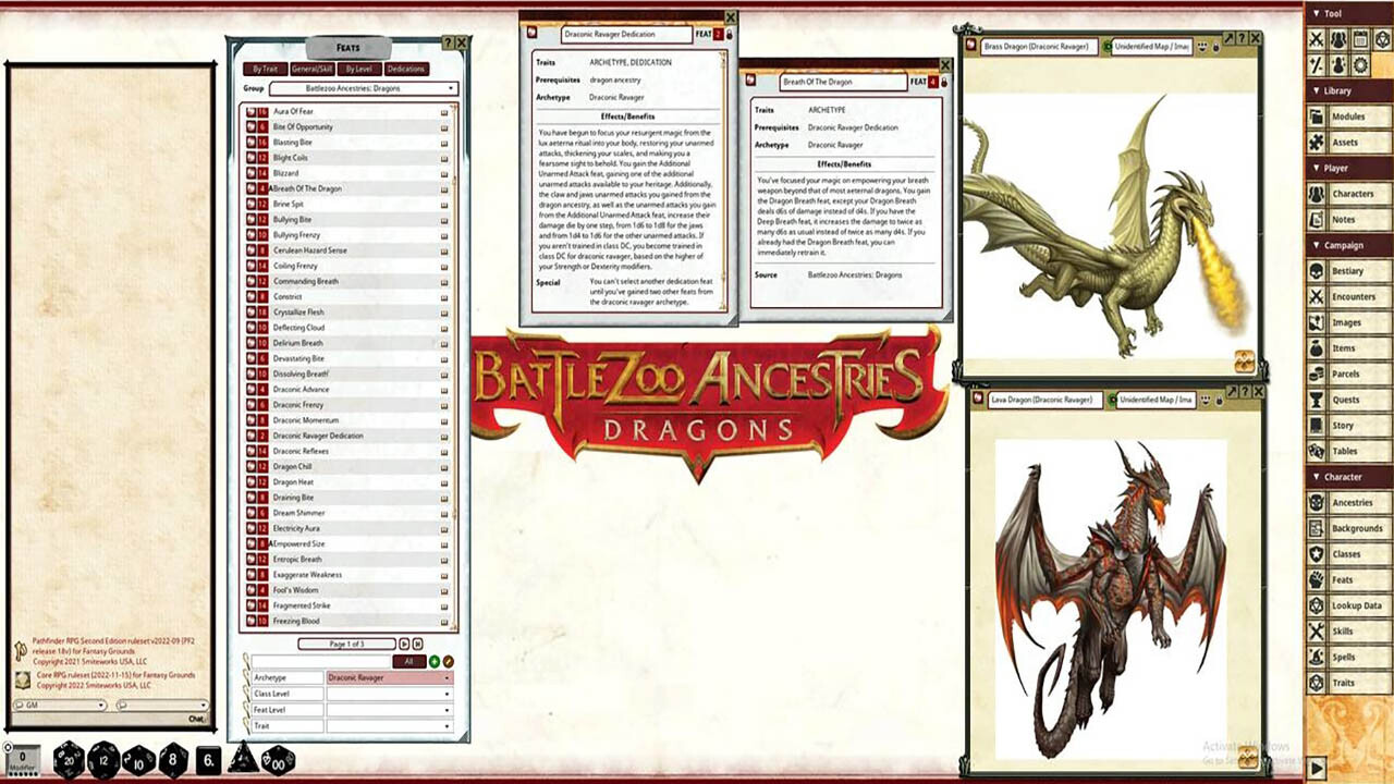 Save 25% on Fantasy Grounds - Battlezoo Ancestries: Dragons on Steam
