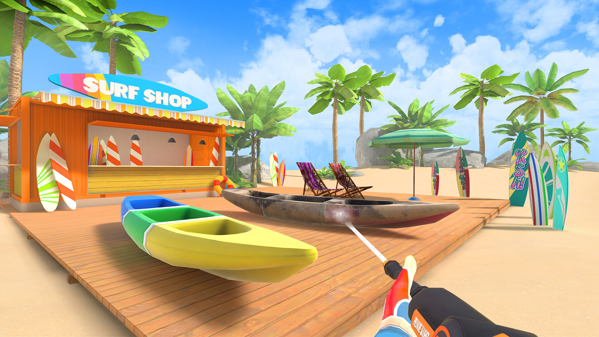 Pressure Washer on Steam