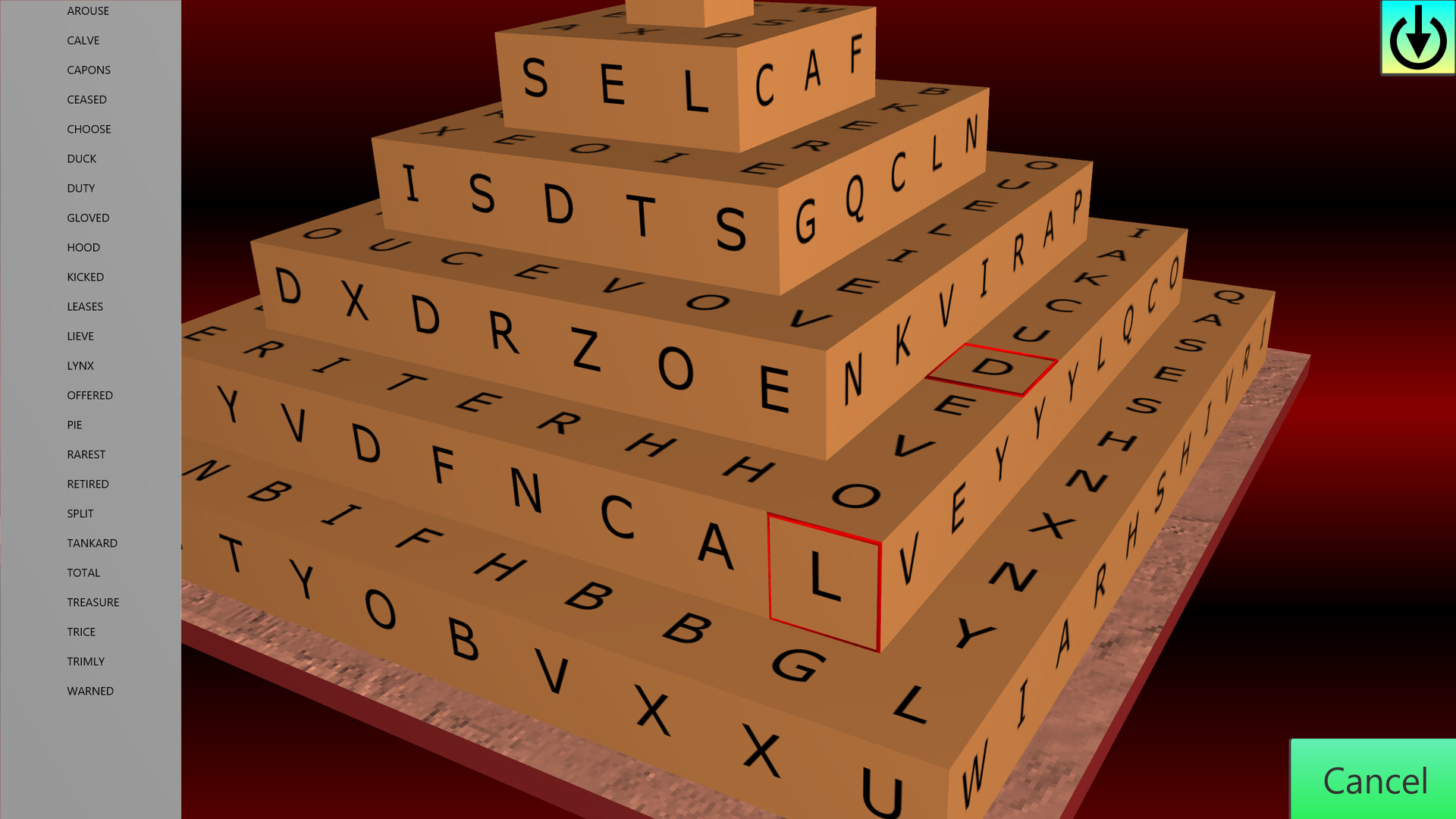 Wordsearch Attack on Steam