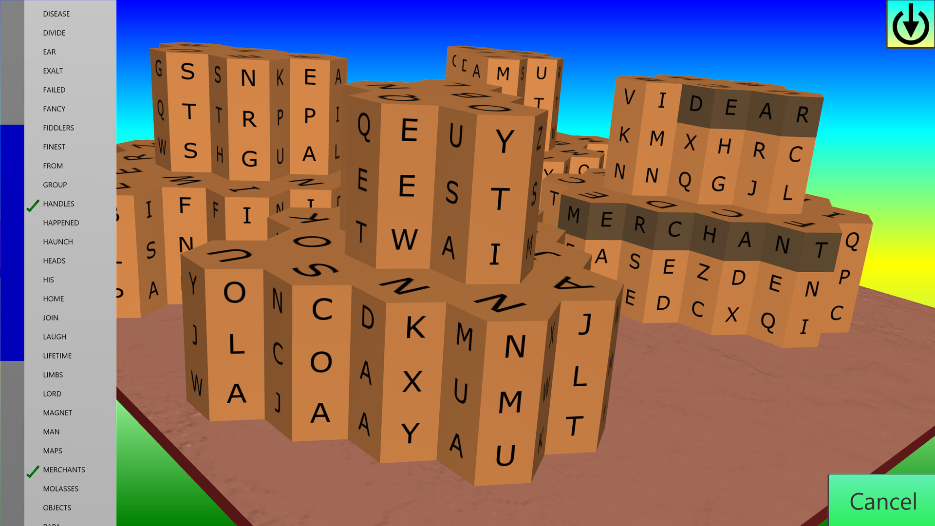 Wordsearch Attack on Steam