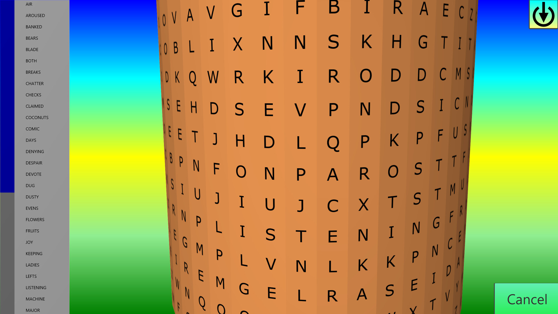 Wordsearch Attack on Steam