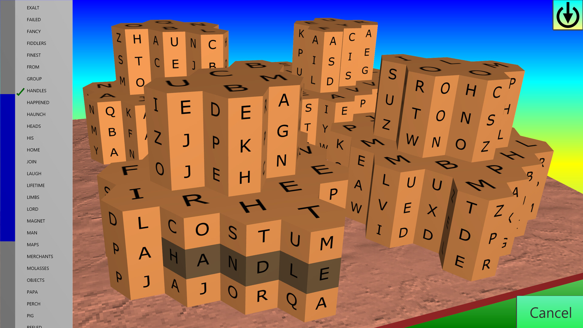 Wordsearch Attack on Steam