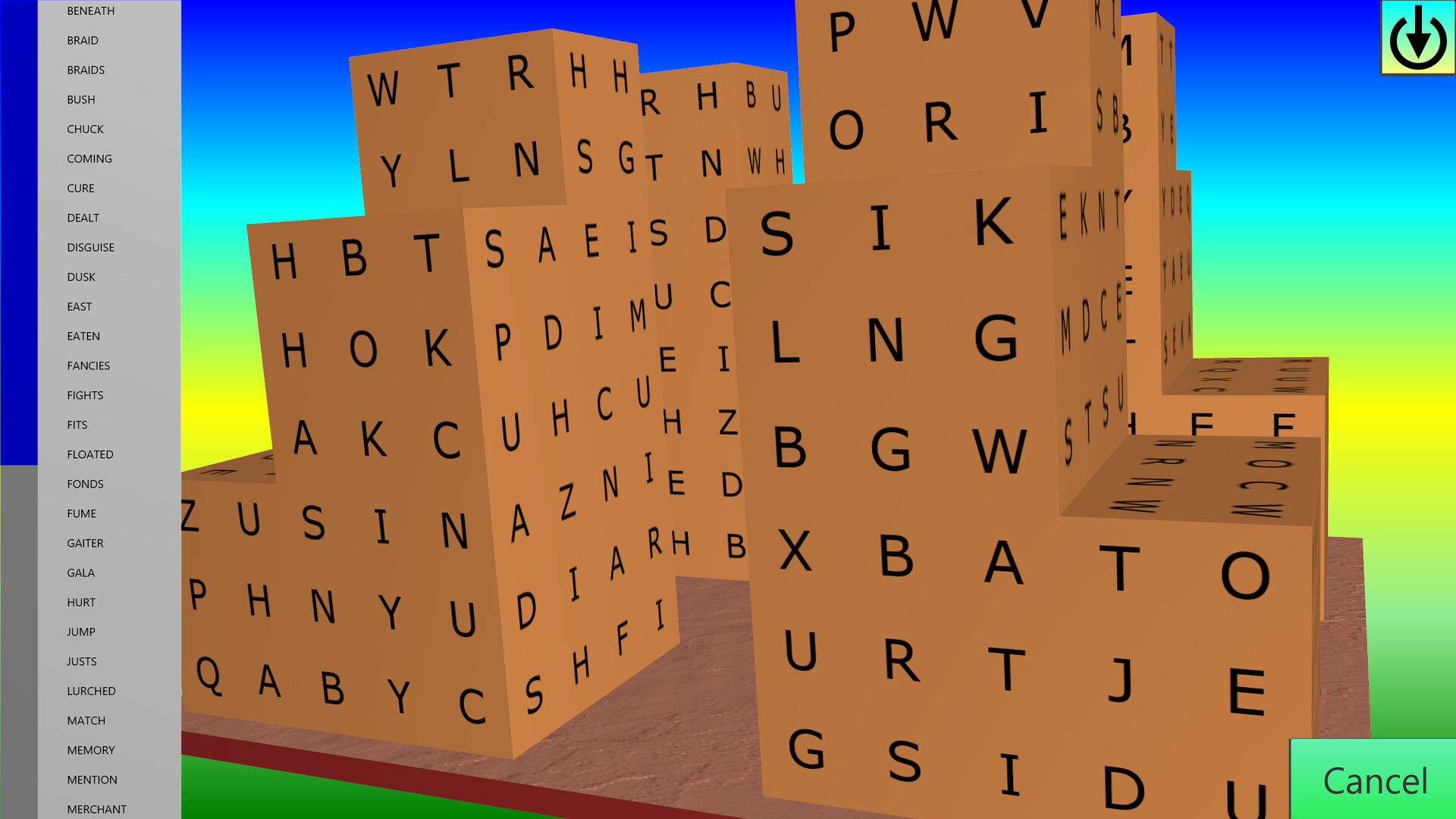 Wordsearch Attack on Steam