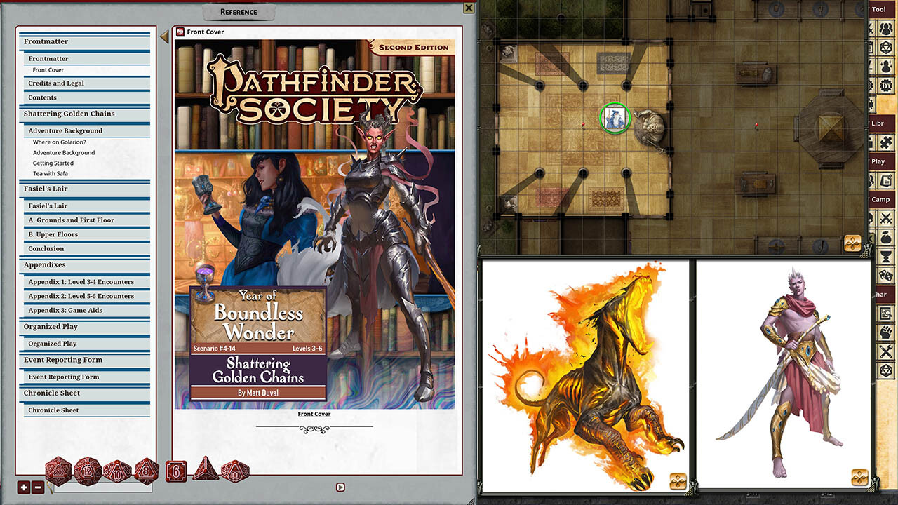 Fantasy Grounds - Pathfinder 2 RPG - Pathfinder Society Scenario #4-14: Shattering Golden Chains ...