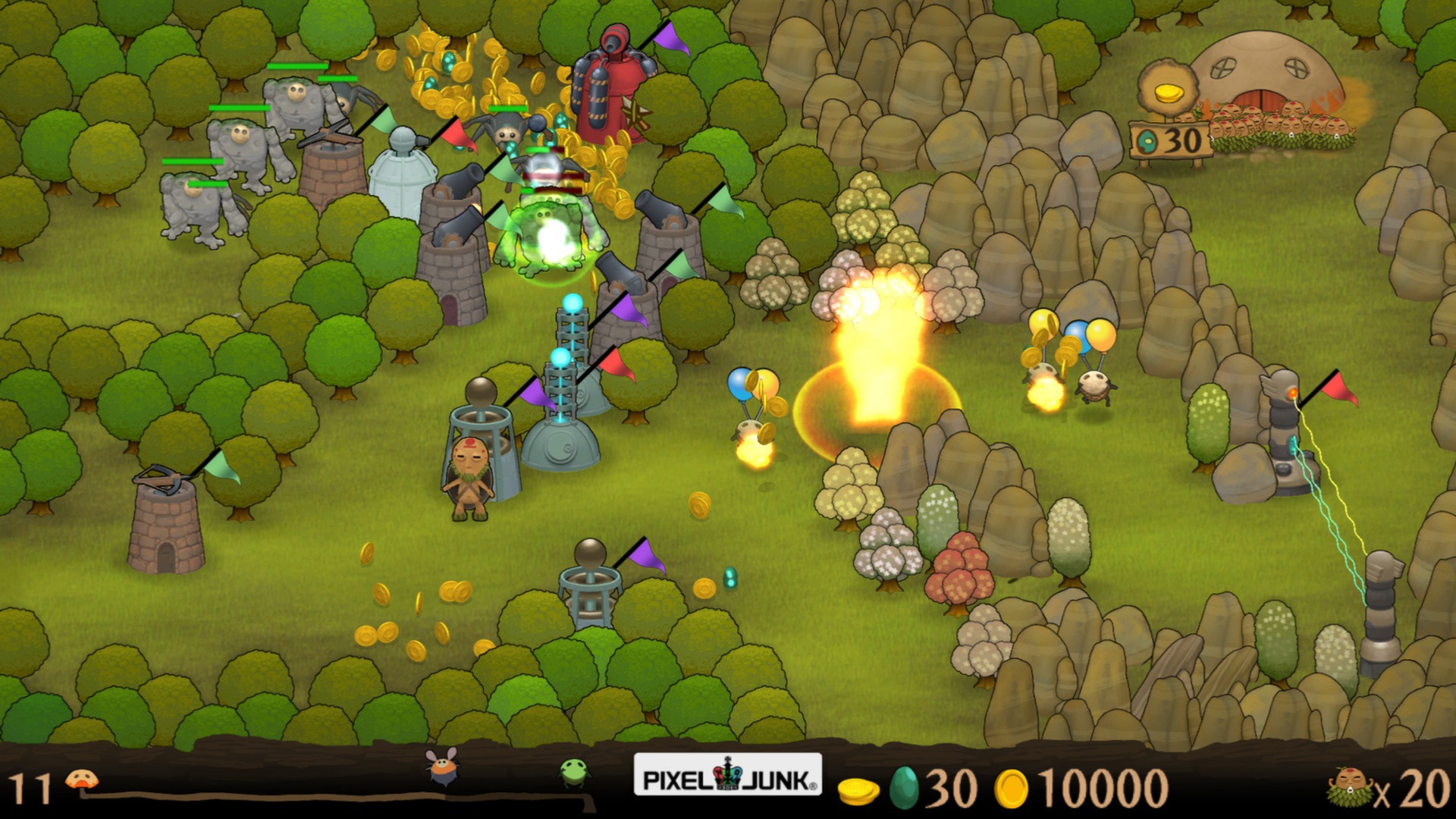 Pixeljunk Monsters Psp