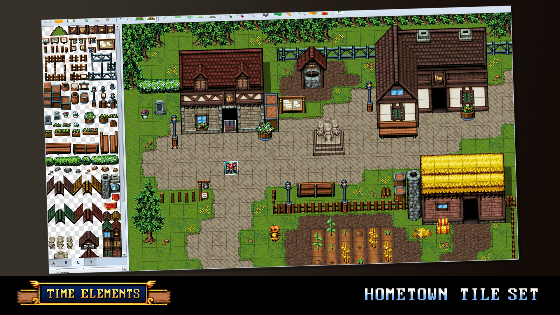 Save 10% on RPG Maker MZ - Time Elements - Hometown Tileset on Steam