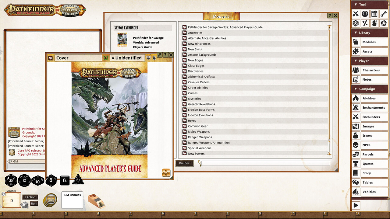 Fantasy Grounds - Pathfinder for Savage Worlds: Advanced Player's Guide on Steam