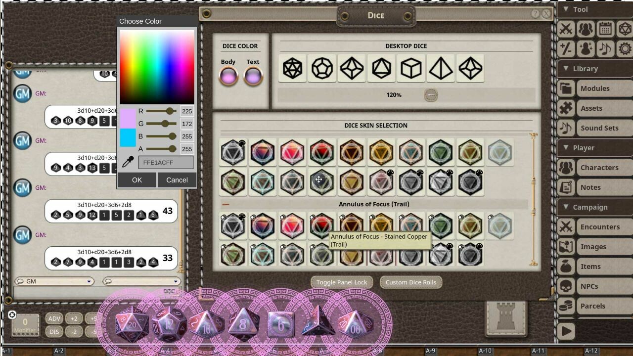 Save 20% on Fantasy Grounds - Annulus of Focus Dice Pack on Steam