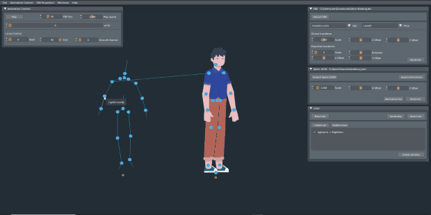 FBX2SPINE - 3D Mocap to 2D Animation Transfer Tool on Steam