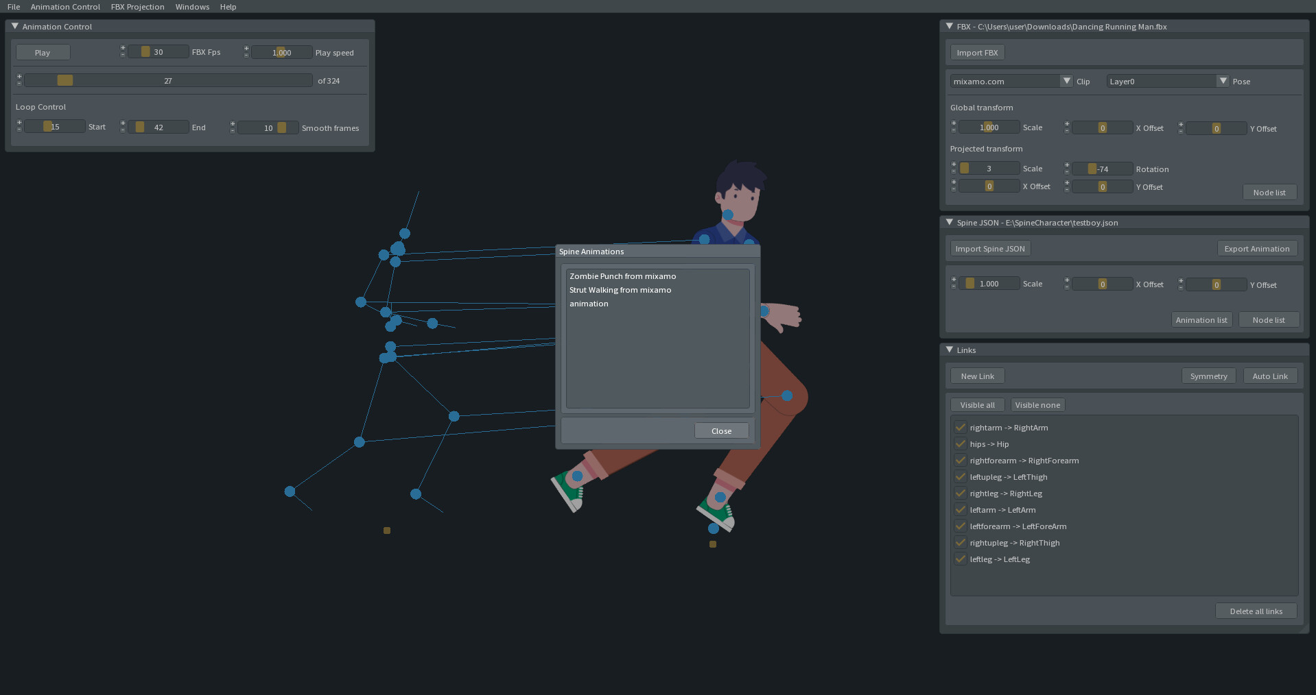 FBX2SPINE - 3D Mocap to 2D Animation Transfer Tool on Steam